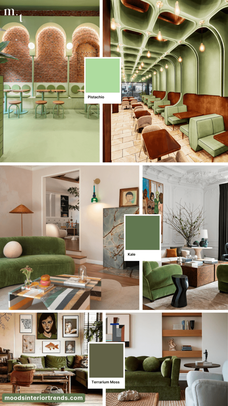 2024 Key Color Trends: Exploring the Top Green Hues for Interior Design